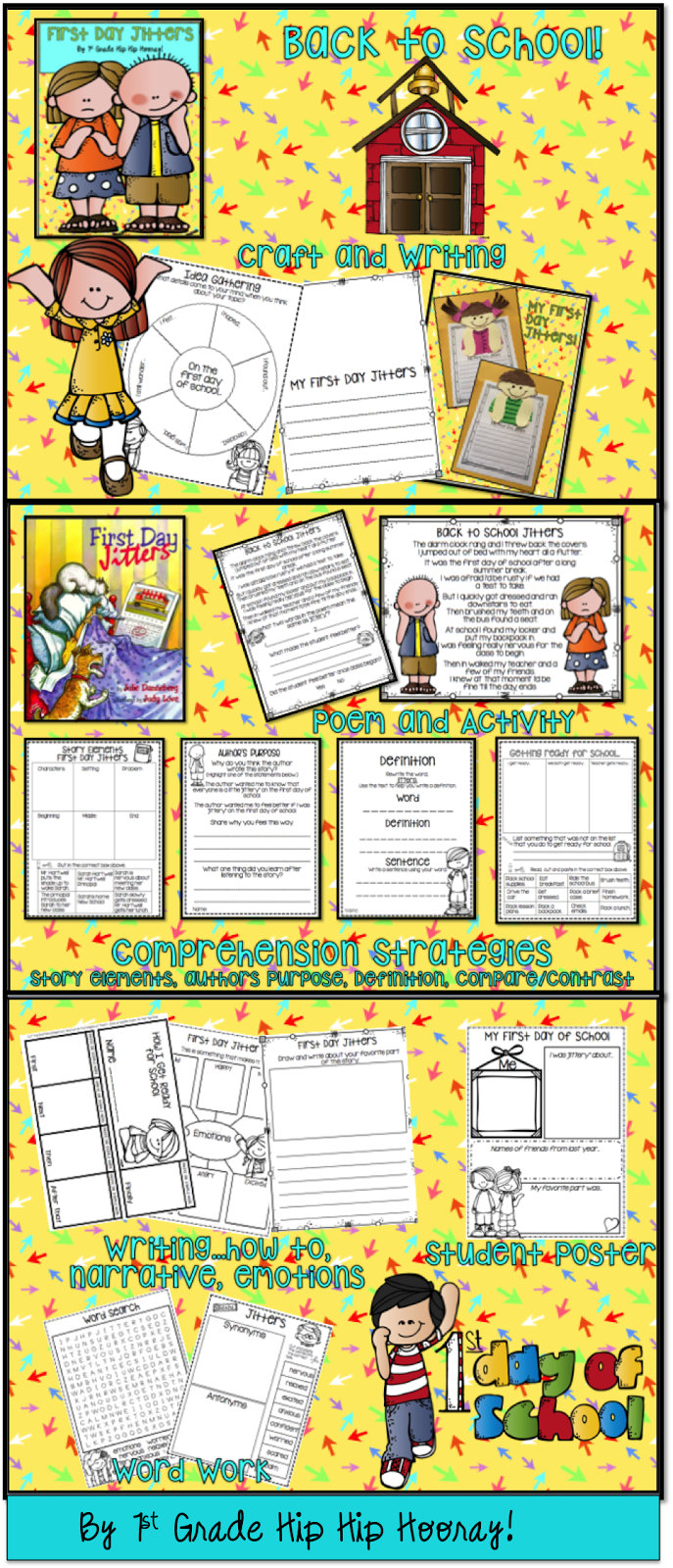 1st Grade Hip Hip Hooray!: Back to School Book Companion...First Day ...