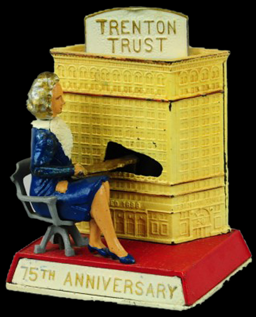 Building Collector: Trenton Trust Mechanical Coin Bank