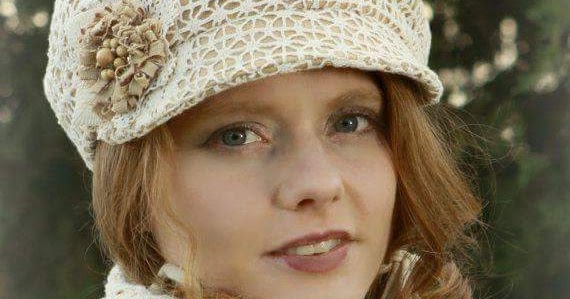 PALARII CROSETATE ROMANIA: Palarie Crosetata Manual Dantelat cu Cozoroc ...