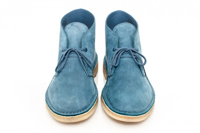 INITIAL-H: CLARKS ORIGINALS: SLATE BLUE DESERT BOOT