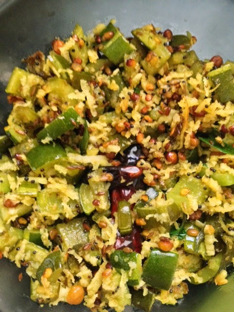 Padavala Kayi Palya/Snake Gourd Palya | Smitha Shrisha's Carpe Diem ...