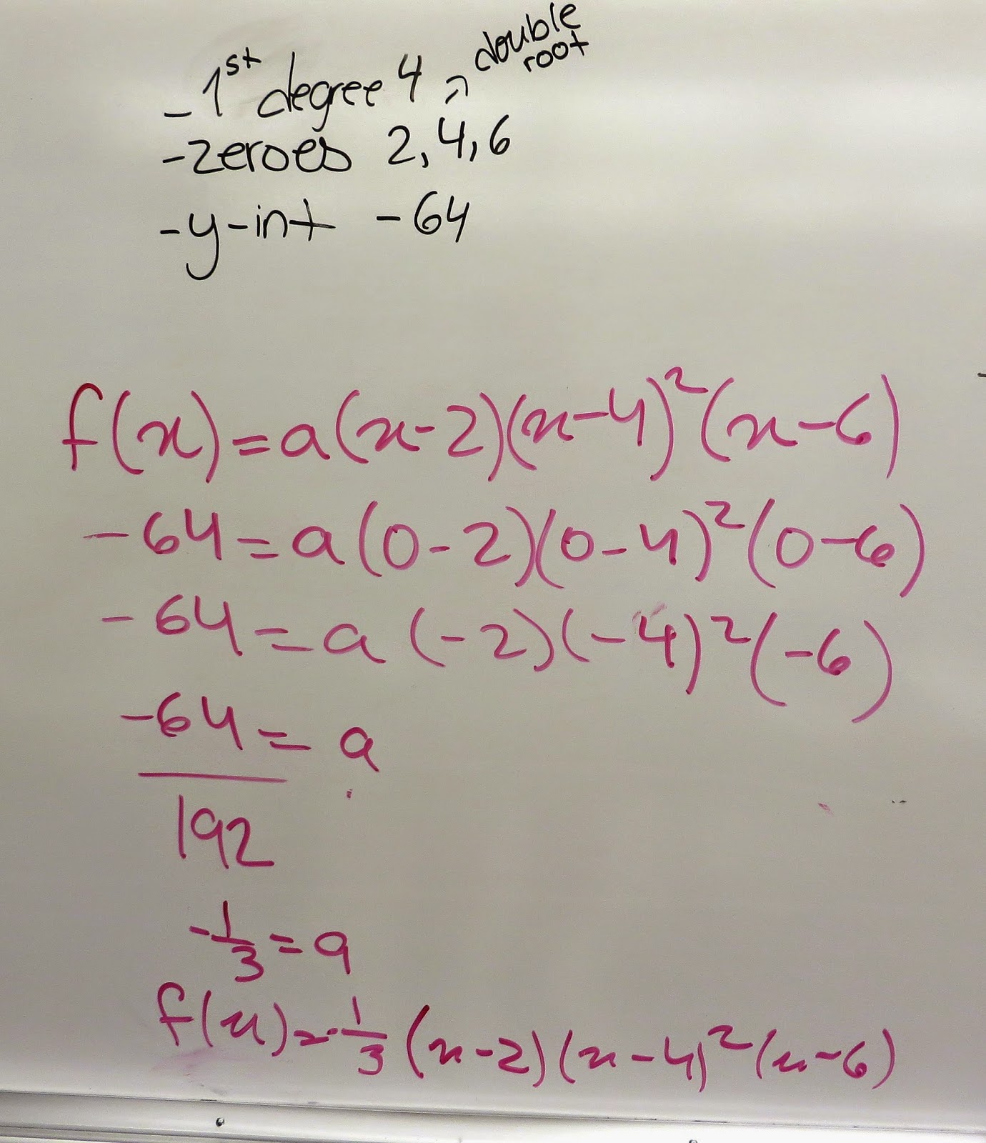 MHF 4U Mr. O's classes Semester 1 201415: Nth Finite Difference ...