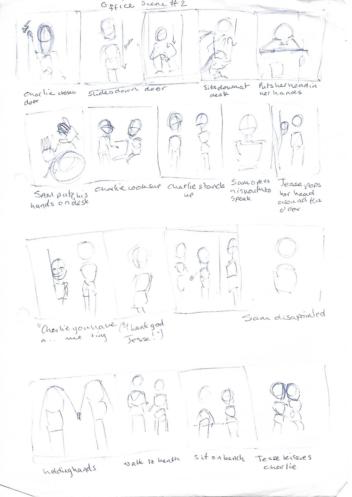 Georgina's A2 media blog: Storyboard run through
