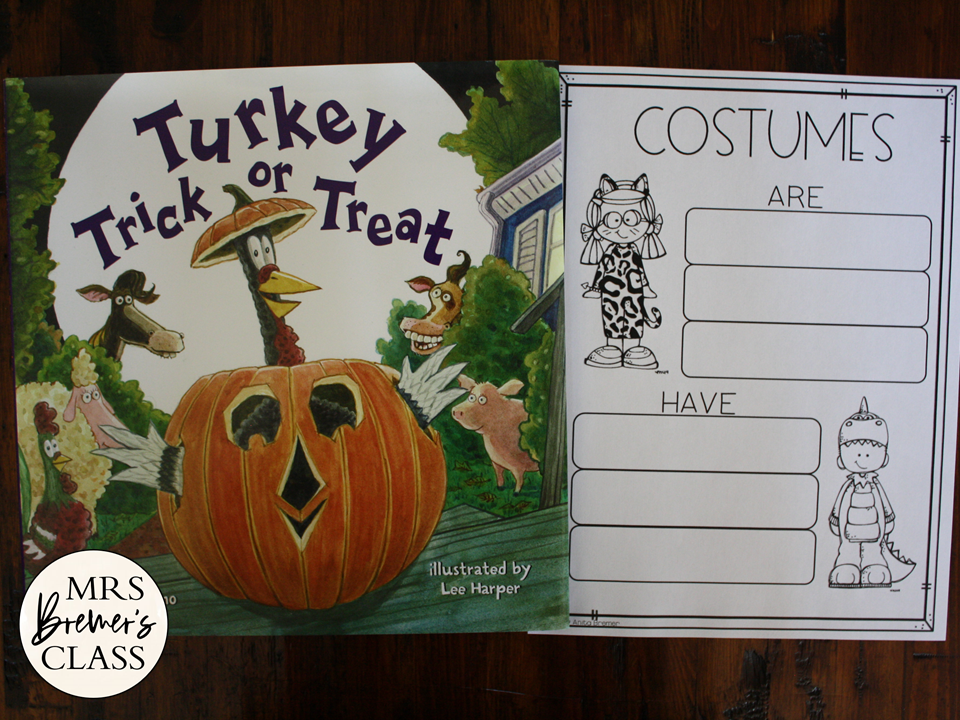 Turkey Trick or Treat | Book Activities | Mrs. Bremer's Class