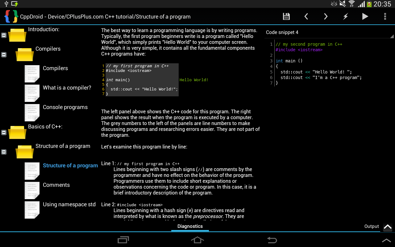Cppdroid Cc Ide For Android Platform