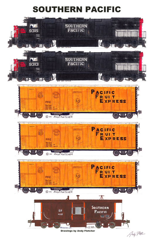Andy Fletcher Blog-: A Southern Pacific Pacific Fruit Express Train at ...