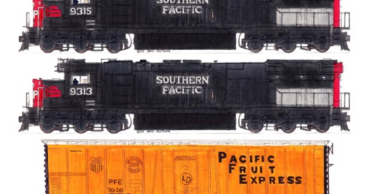 Andy Fletcher Blog-: A Southern Pacific Pacific Fruit Express Train at ...
