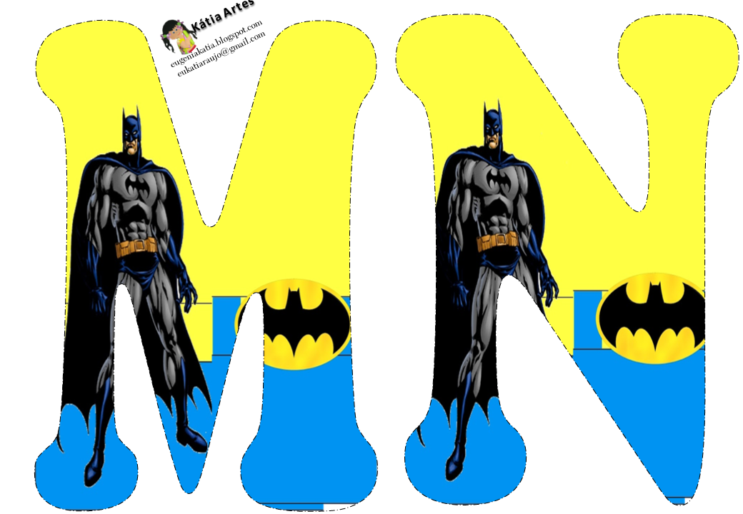 Alfabeto-de-Batman-011.PNG (1040×720) | Batman, Decoraciones de batman ...