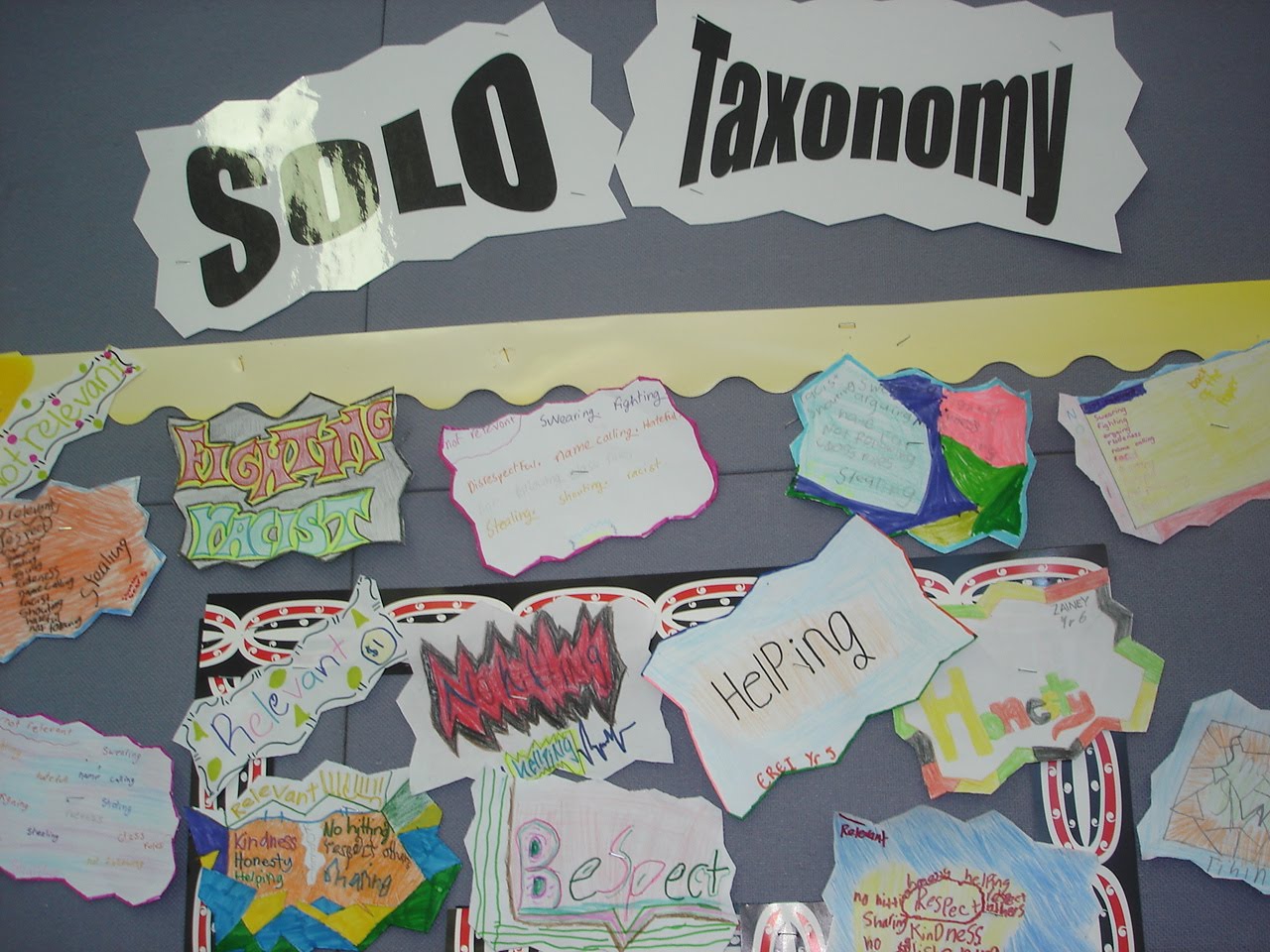 A2humbleone: SOLO Taxonomy - using define maps