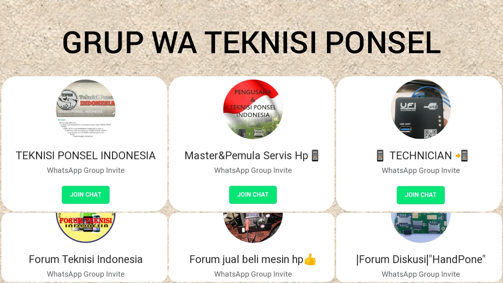 Grup WA Teknisi Ponsel - Link Grup Whatsapp Teknisi Handphone - LinkGrupWA