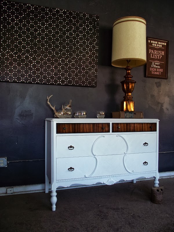 Vintage Ground: Large Vintage Chest of Drawers / Changing Table / Entry ...