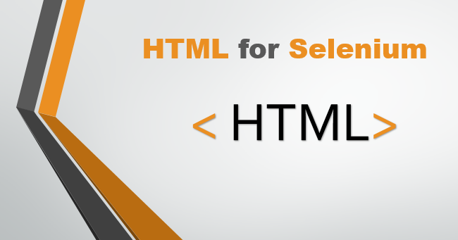 Selenium-By-Arun: HTML for Selenium