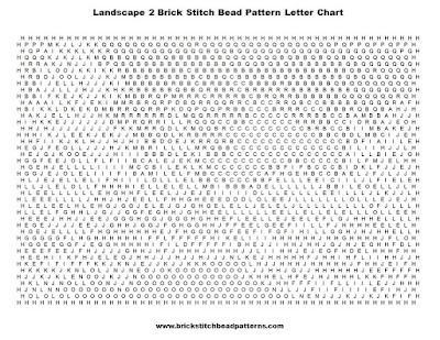 Brick Stitch Bead Patterns Journal: Abstract Landscape 2 Free Brick ...