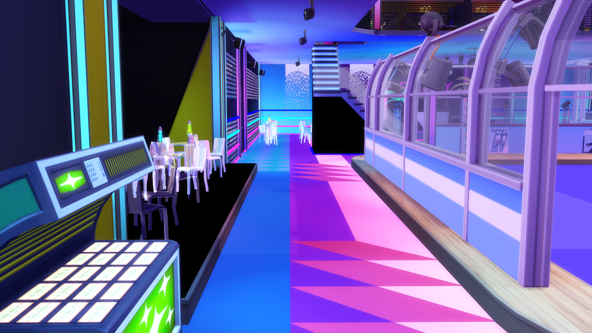 SIMS 4 | 80's-90's INDOOR ROLLER RINK + BOWLING ALLEY CLUB | DL + CC ...