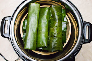 Instant Pot Ilonggo Alupi or Cassava Suman