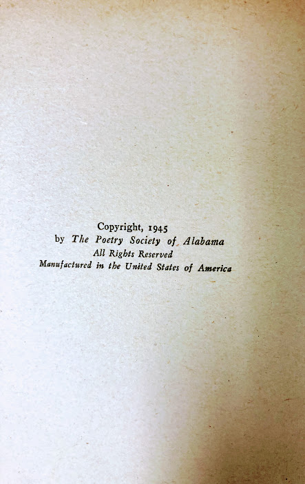 Alabama Yesterdays: Louise Crenshaw Ray's "Alabama Poetry"