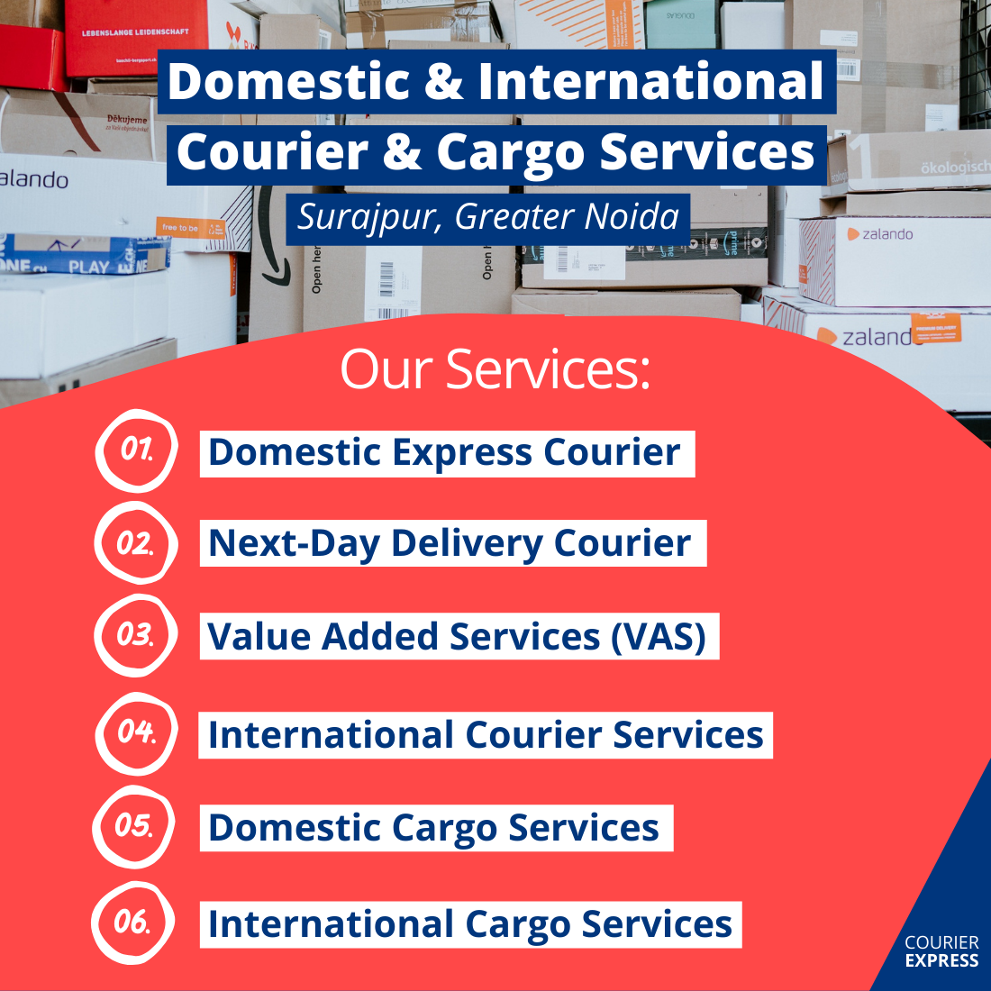 CourierExpress: Courier & Cargo Services, Surajpur, Greater Noida | Blue Dart, DHL, DTDC Courier