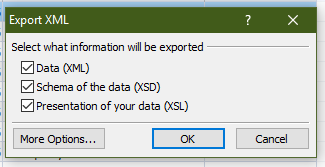 Exporting Tables, Queries, Forms and Reports to XML pages