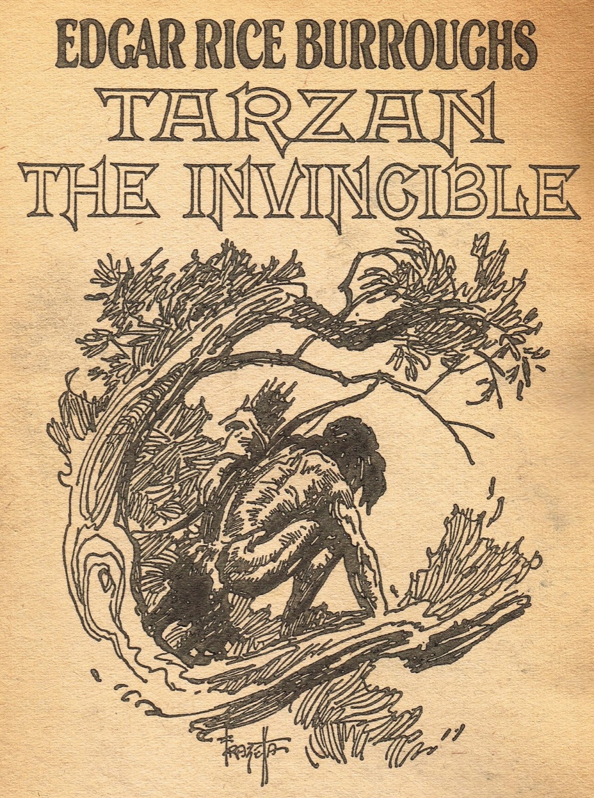 Cap'n's Comics: Tarzan Again Invincible by Frank Frazetta
