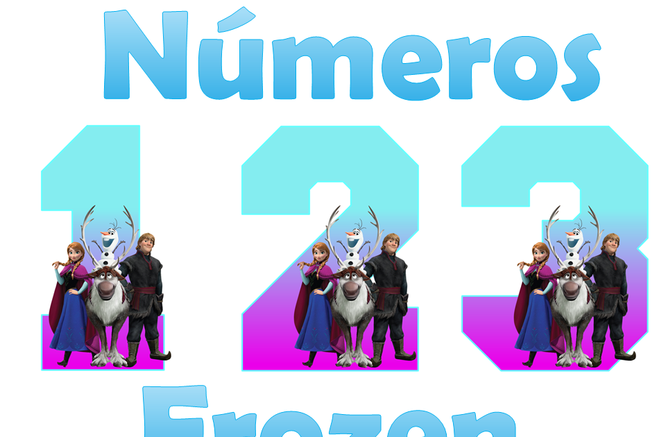 Kits imprimibles gratis : Números Frozen