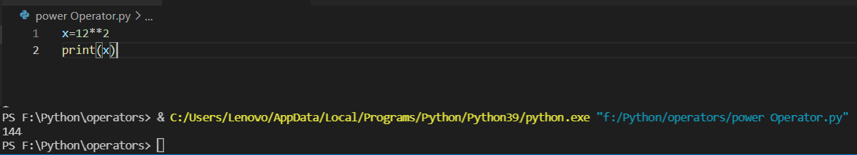 Python power operator - InstanceOfJava