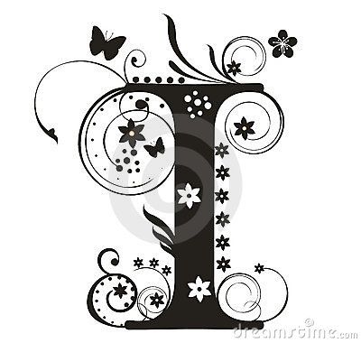 Fancy Letter I Designs - Birthday Letter