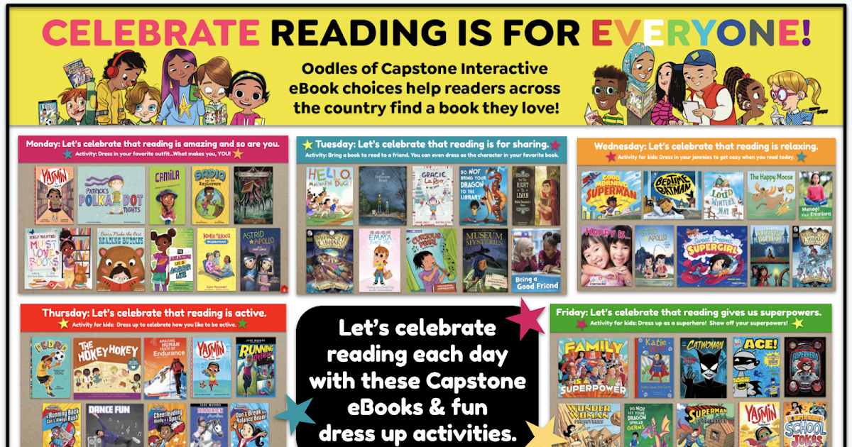 The Library Voice: Celebrate Reading Is For Everyone For 5 Days With 50 ...