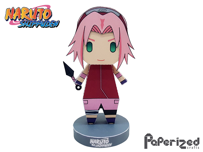 Naruto: Shippuden - Sakura Haruno Papercraft | Paperized Crafts