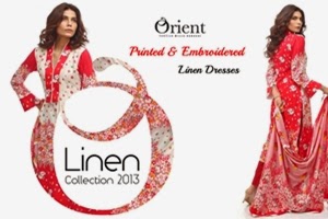 Orient Linen Collection 2013-14 | Latest - Linen 2013 Winter Dresses ...