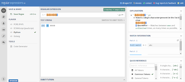 แนะนำเครื่องมือช่วยทำ Regular Expression กับภาษา Python ~ Python 3