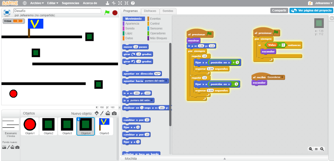Letras y tecnología: Scratch