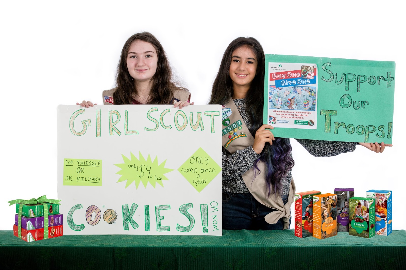 How to Run a Girl Scout Cookie Booth - Lime Green Giraffe