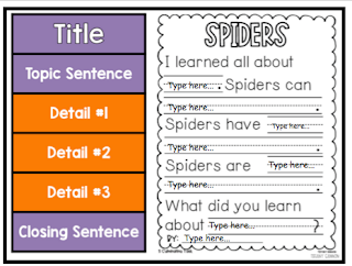 Spiders Main Topic and Key Details Interactive Read Aloud | The ...