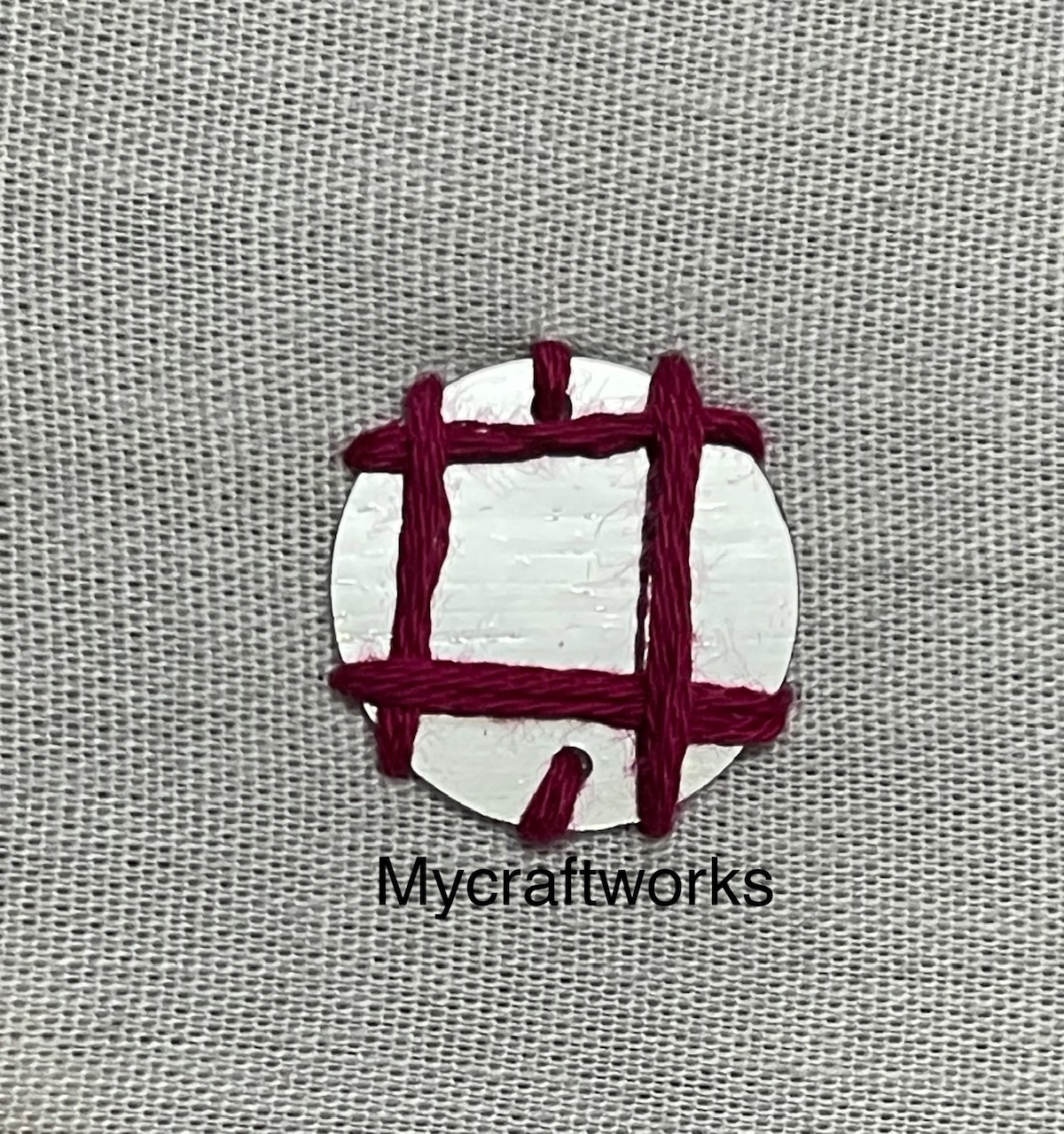 MY CRAFT WORKS: Mirror Work - 1, Easy mirror work for beginners