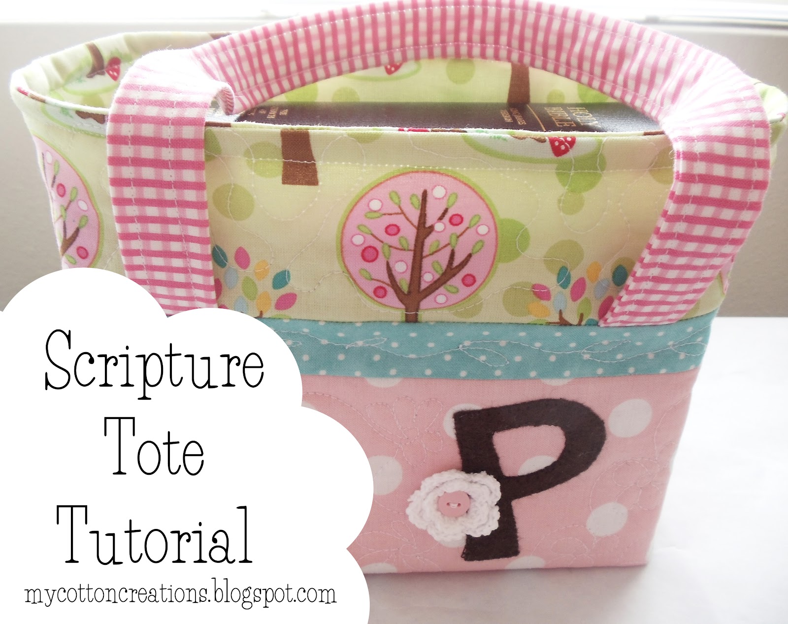 My Cotton Creations: Little LDS Scripture Tote Tutorial