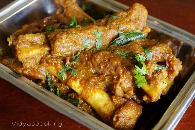 SouthIndian Masala Lamb Shanks Recipe (Mutton Nalli Masala Recipe)