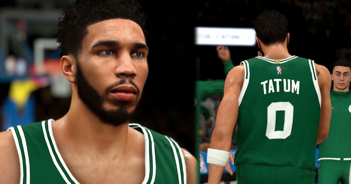 NBA 2K22 Jayson Tatum Cyberface and Body Model by DP