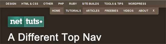 A Different Top Navigation Menu ~ New Css3 Menu