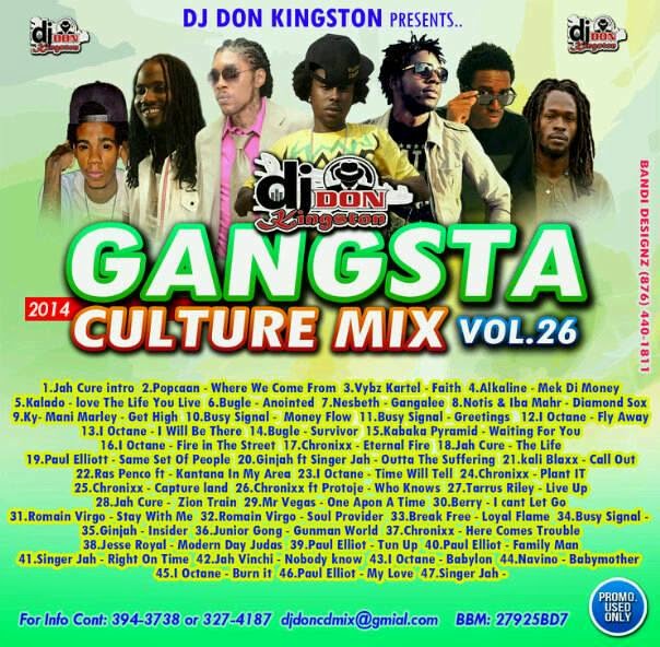 DJ DON - GANGSTA CULTURE MIX VOL 26 | REGGAETAPESHOP