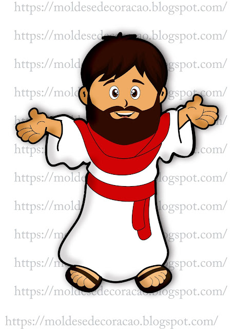 Artes: Mais um lindo molde de Jesus!!!