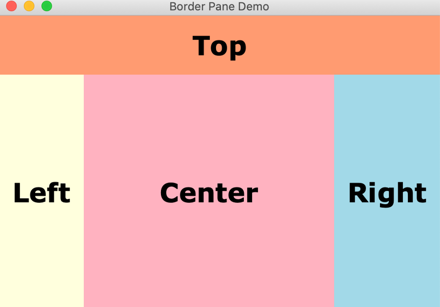 Programming for beginners: JavaFX: BorderPane