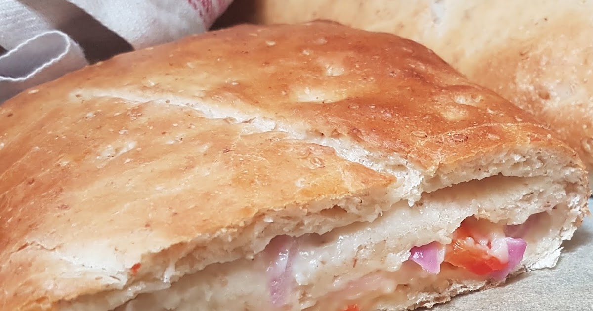 Santoshas veganblogg: Inbakad stor pizza-pirog