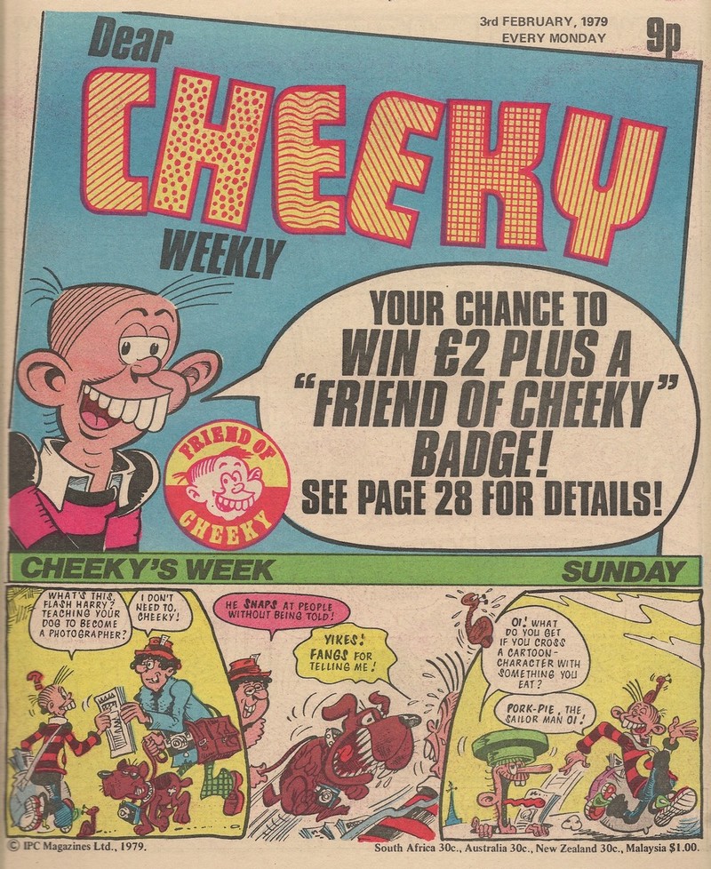 Cheeky Weekly: Cheeky Weekly cover date 03 February 1979 - The Big Issue