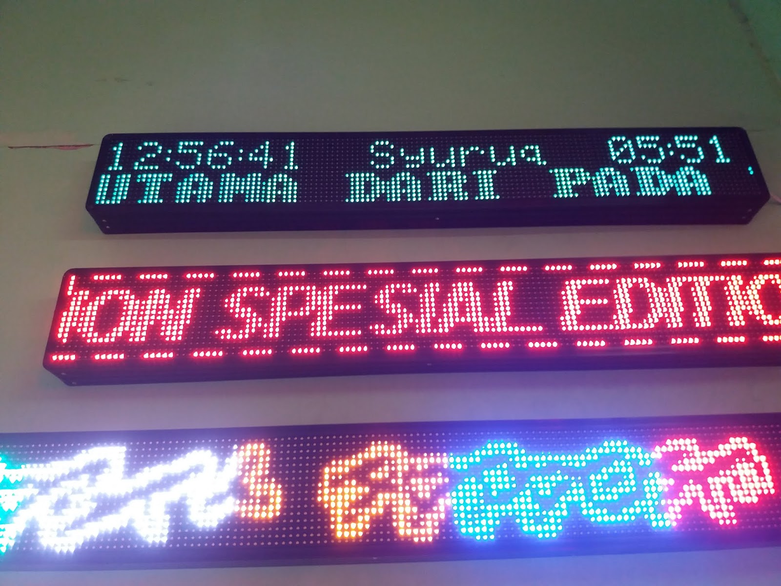 RUNNING TEXT DAN VIDEOTRON - Rajawali LED
