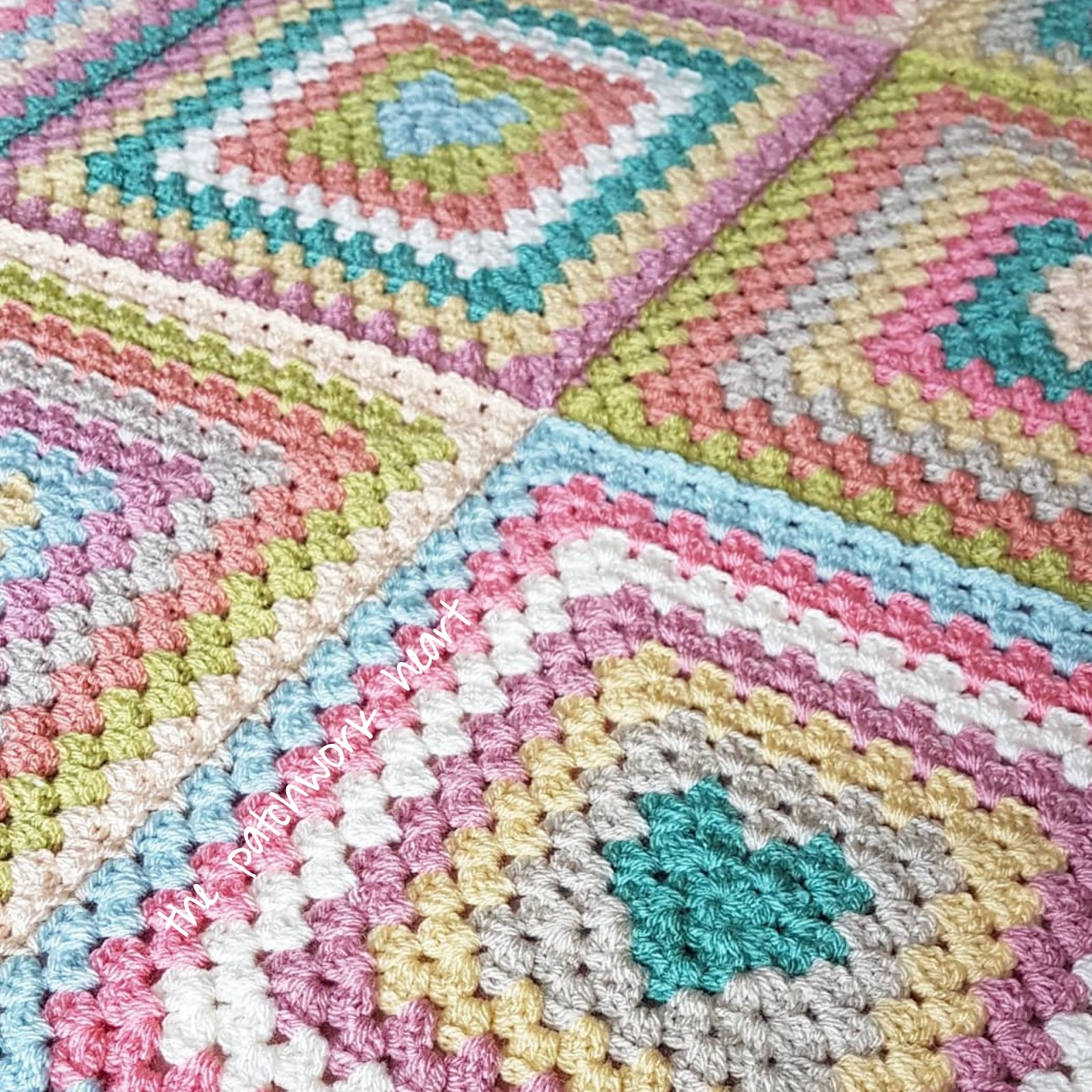 The Patchwork Heart: Heart Granny Blanket