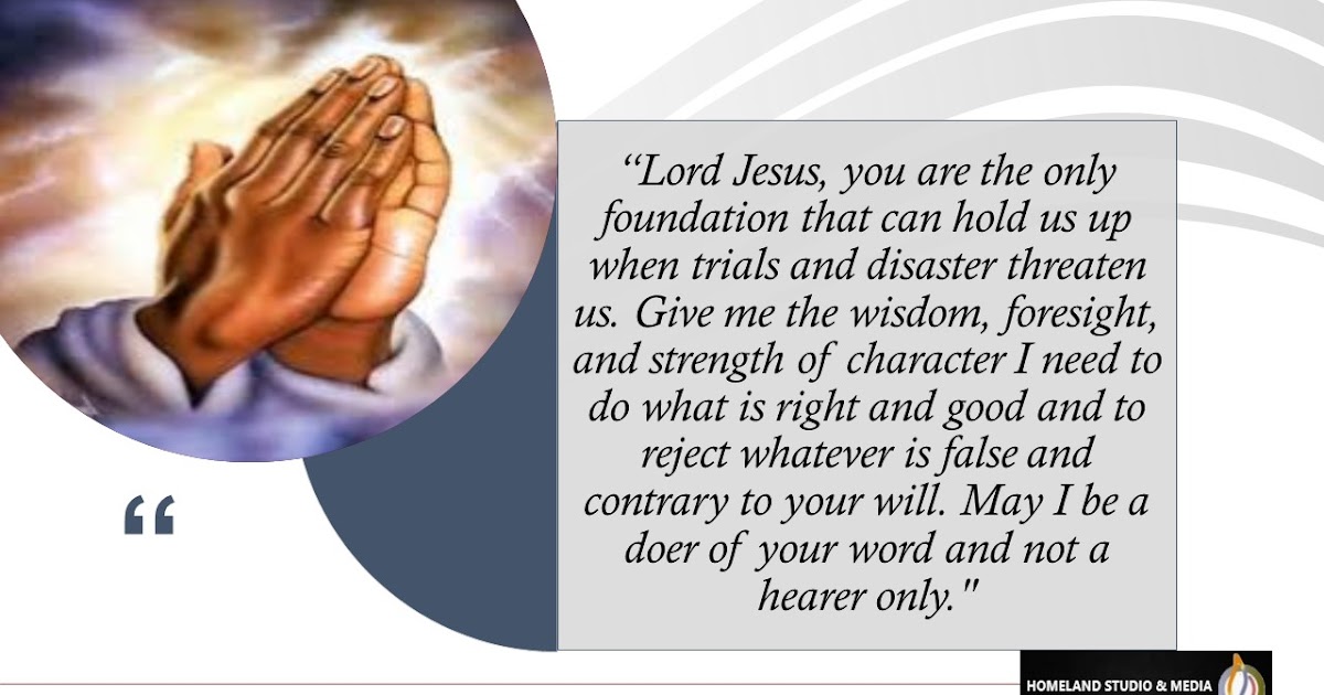 A 5-MINUTE OUTREACH: TODAY'S PRAYER