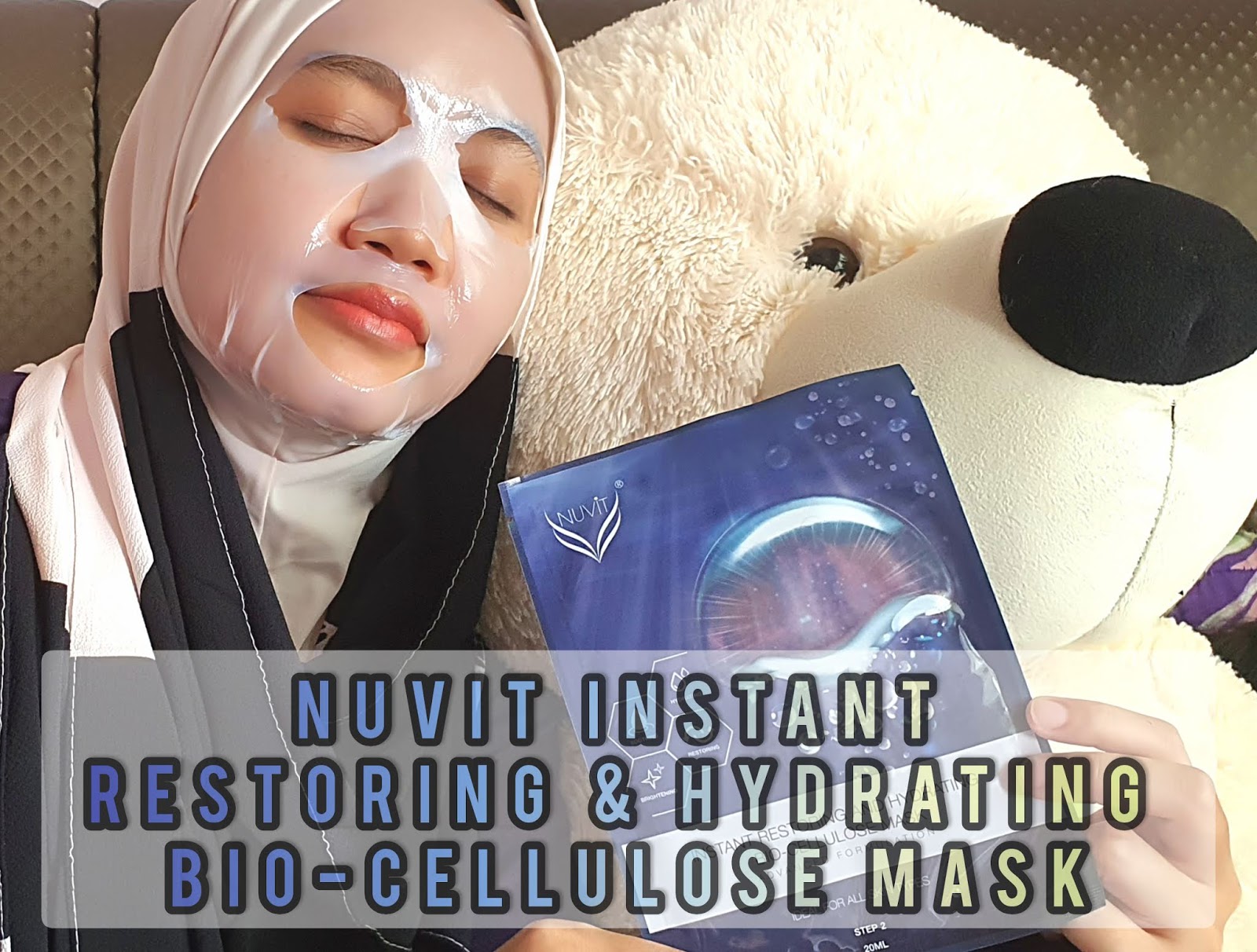 NUViT Instant Restoring & Hydrating Bio-Cellulose Mask Penyelamat untuk ...
