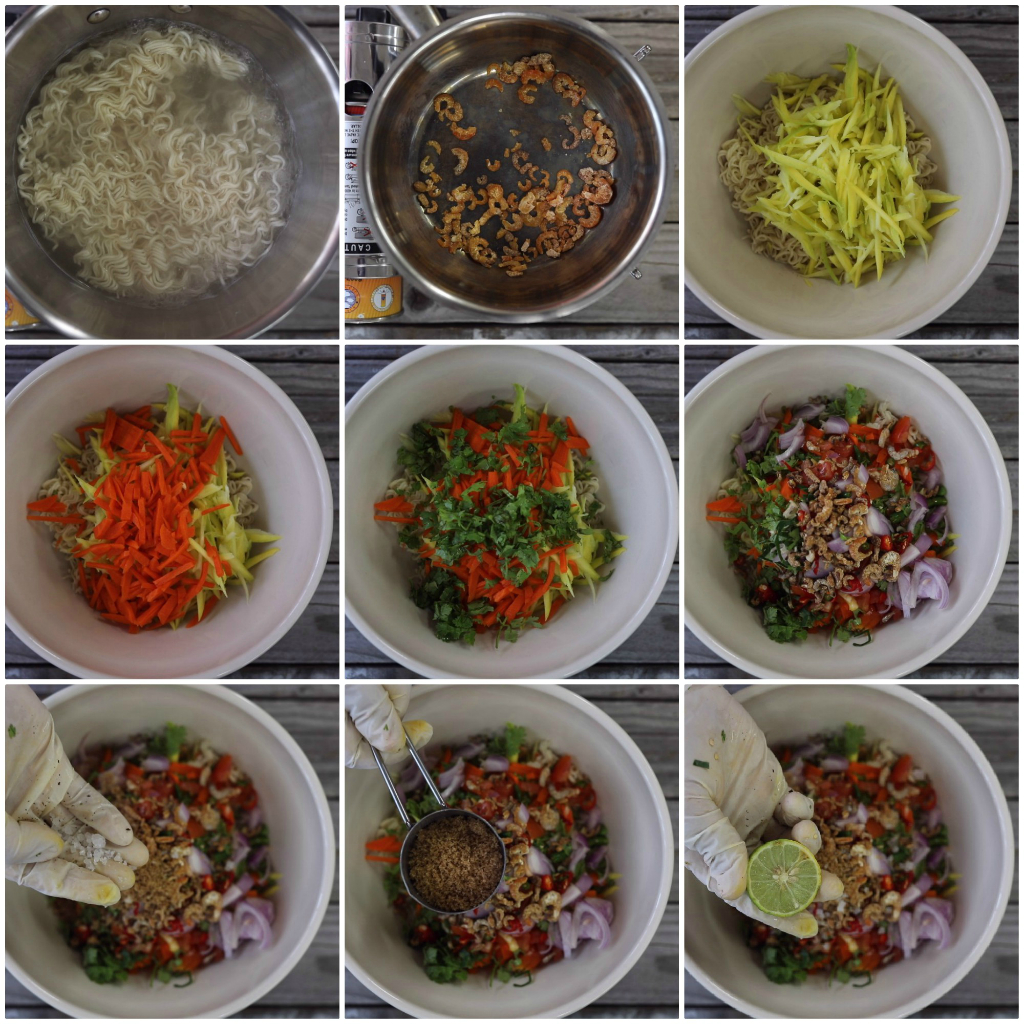 Kerabu Mangga Mi Tanpa Goreng Cintan Yeo's - masam manis