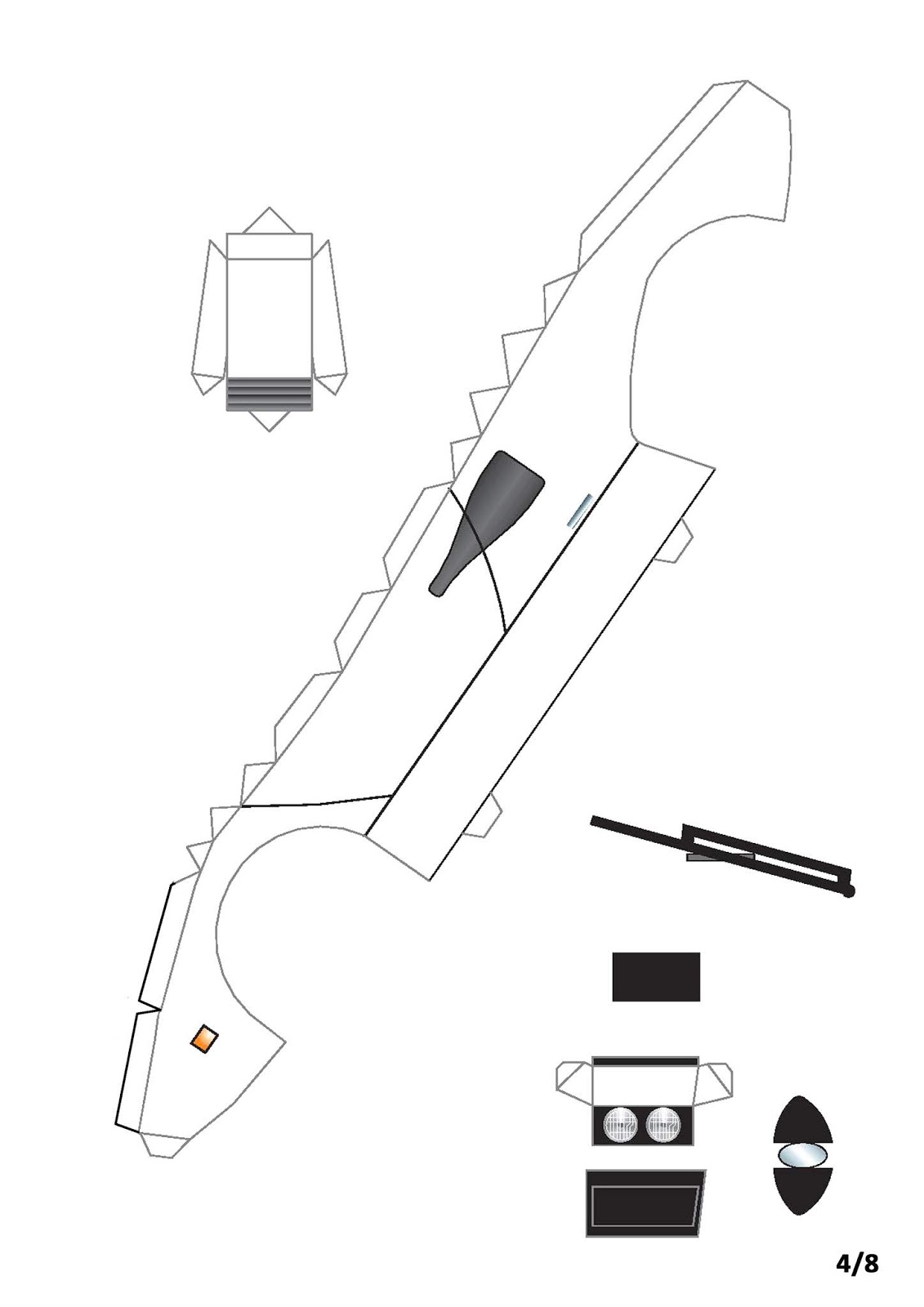 DreamCarsPro: DIY Lamborghini Countach LP400 Paper Model