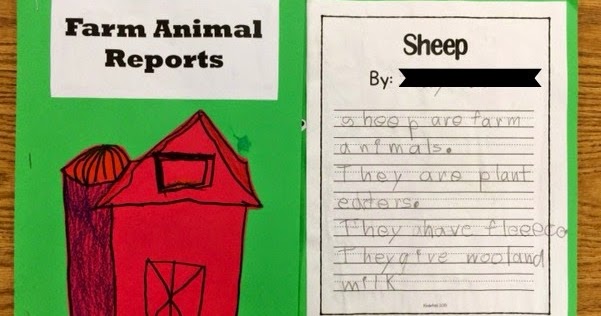 Informational Writing with Kindergartners- Farm Animal Reports ...